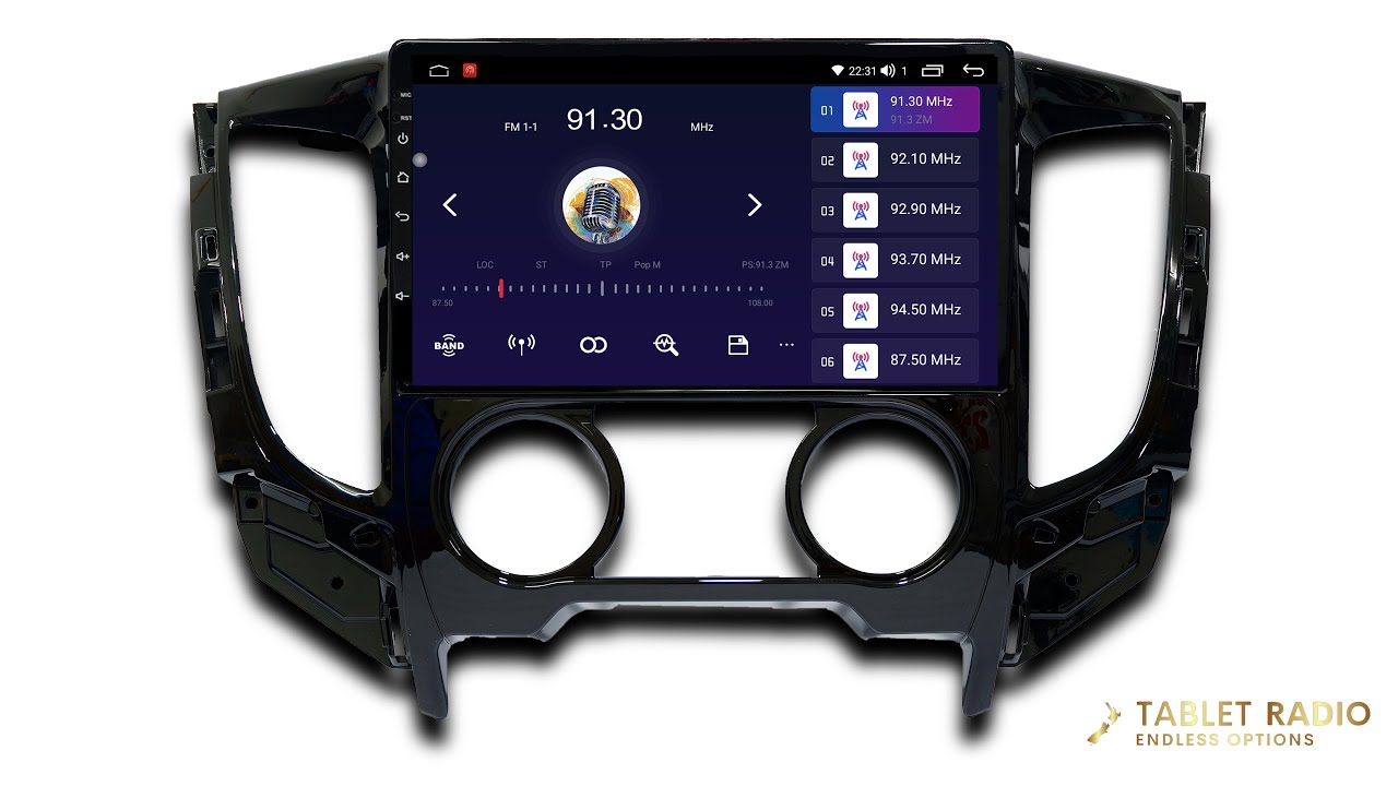 Mitsubishi Triton Tesla android head unit , real time screen recording ...
