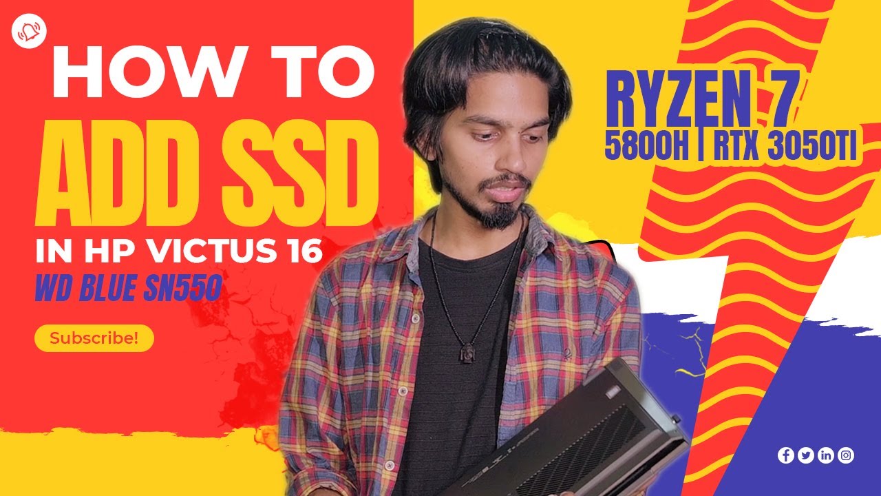 How to Upgrade 1 TB SSD in HP Victus 16 | How to open back panel ...