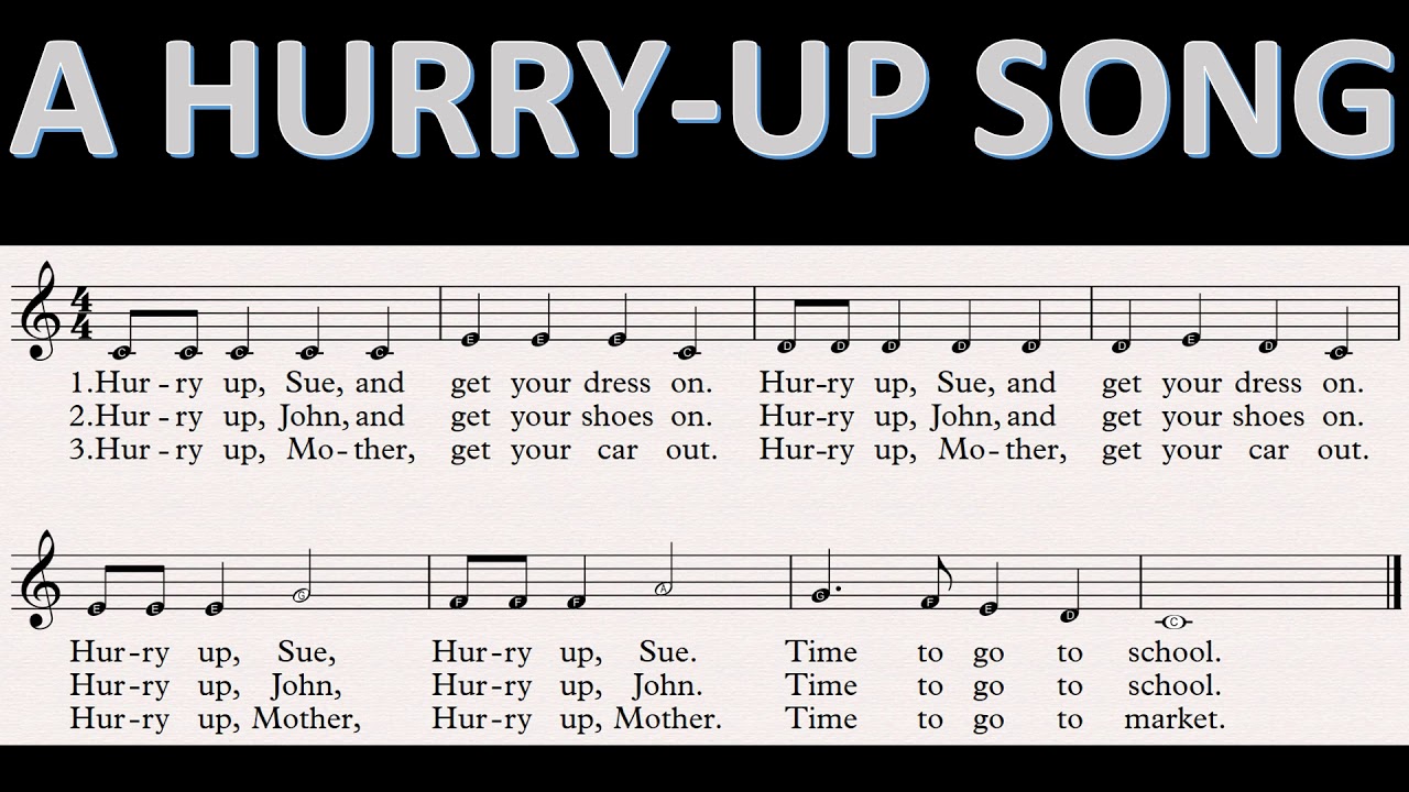 EP1 Hurry Up Song - YouTube