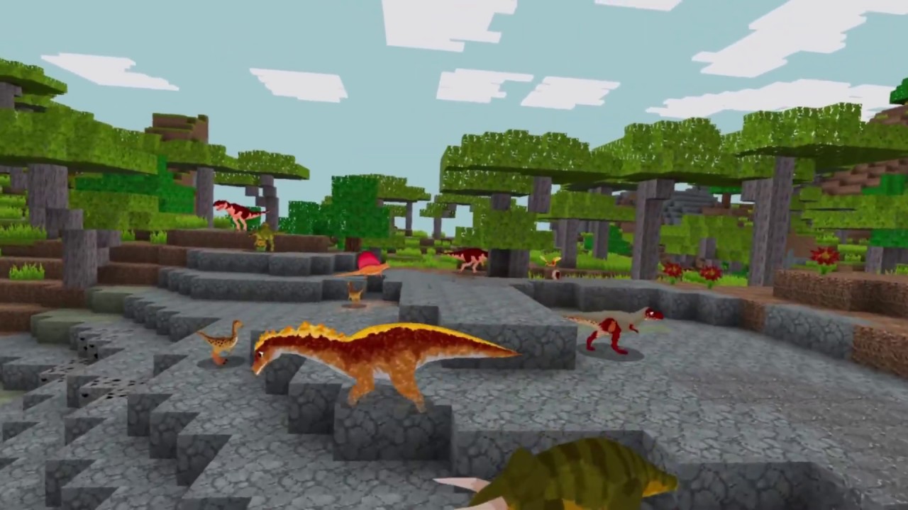 DinoCraft Survive and Craft Game PROMO VIDEO Jurassic Raptor - YouTube
