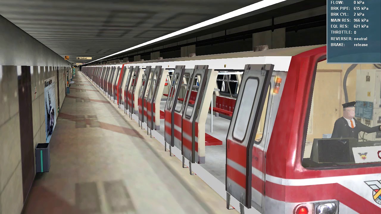 Calatorie cu metrou IVA pe M1 in trainz 2009 (P.Unirii-Crangasi) - YouTube