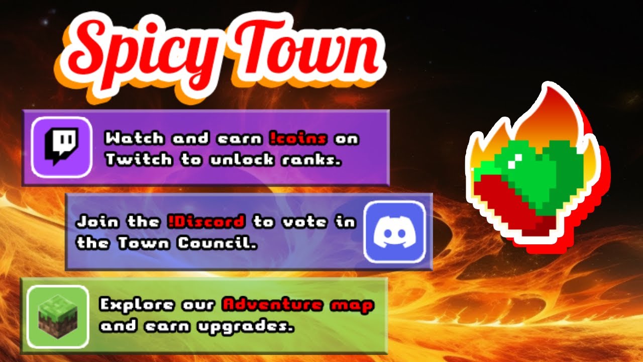 Spicy Town Saga: join us on Minecraft, Twitch and Discord! - YouTube