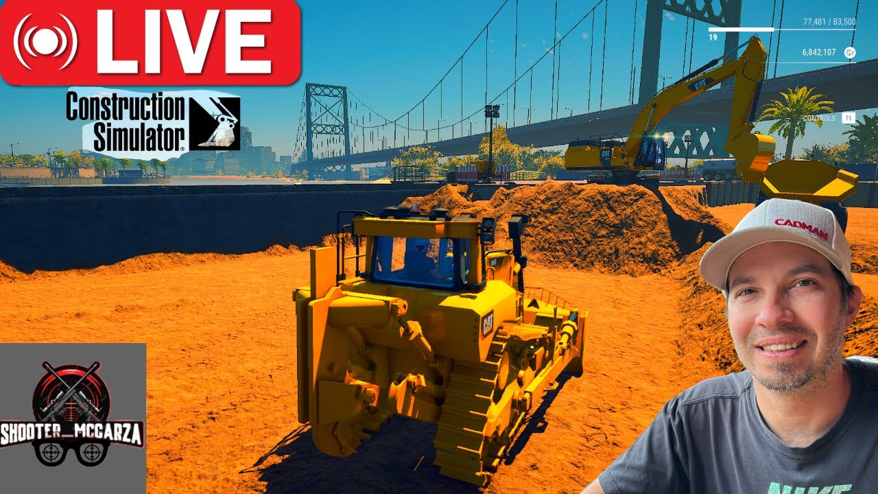 🔴🚜I.R.L Heavy Equipment Operator on a Simulator!!! Diggin a Pit to 100 ...