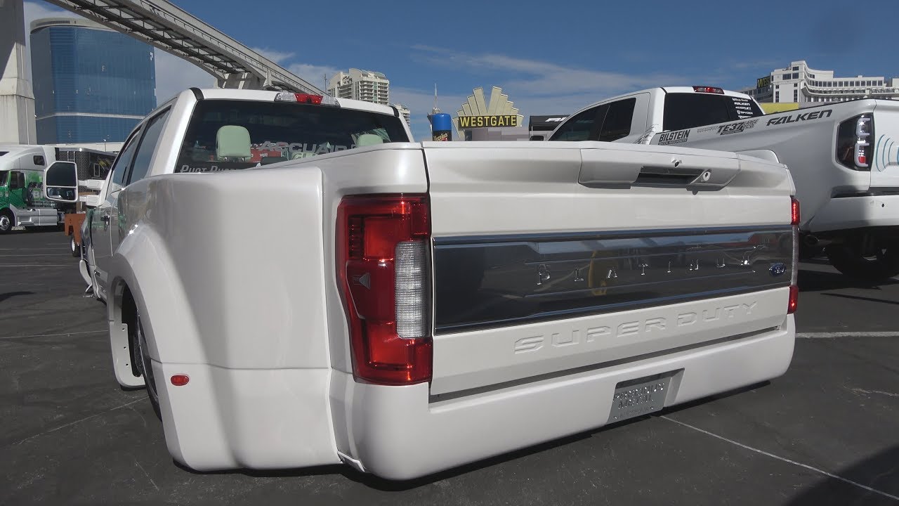 Slammed Superduty | Best Vehicles SEMA 2017 - YouTube