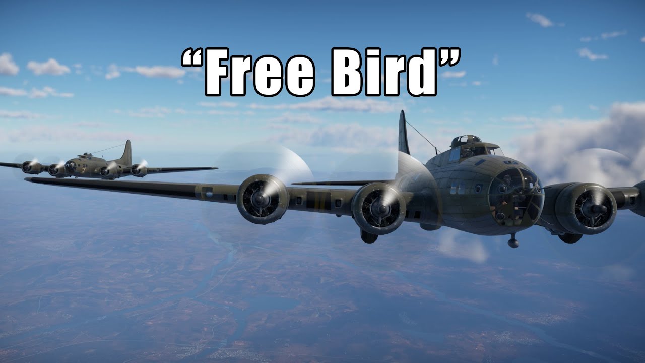 Free Bird But It's B-17's Flying Over Germany In 1944 - YouTube