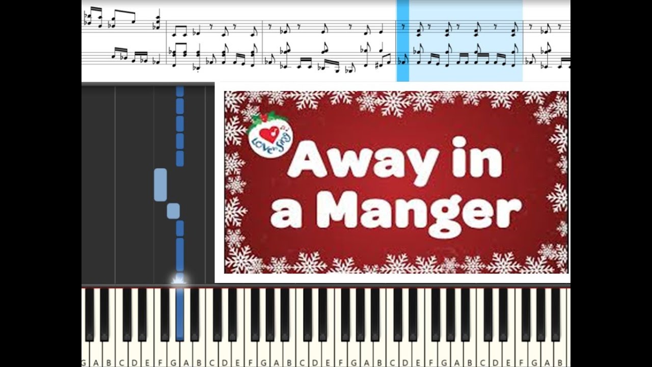 How to play Away in a Manger on piano - YouTube