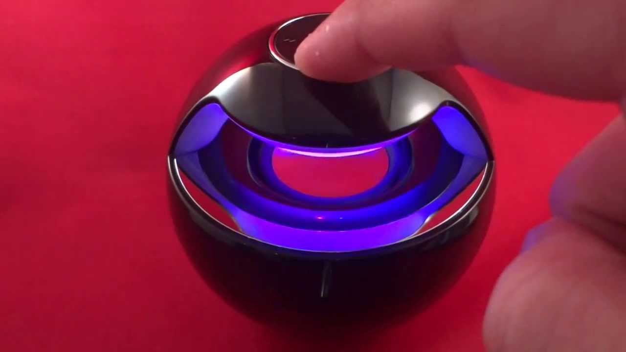Bluetooth wireless Speaker SPHERE with Dancing LED lights - YouTube