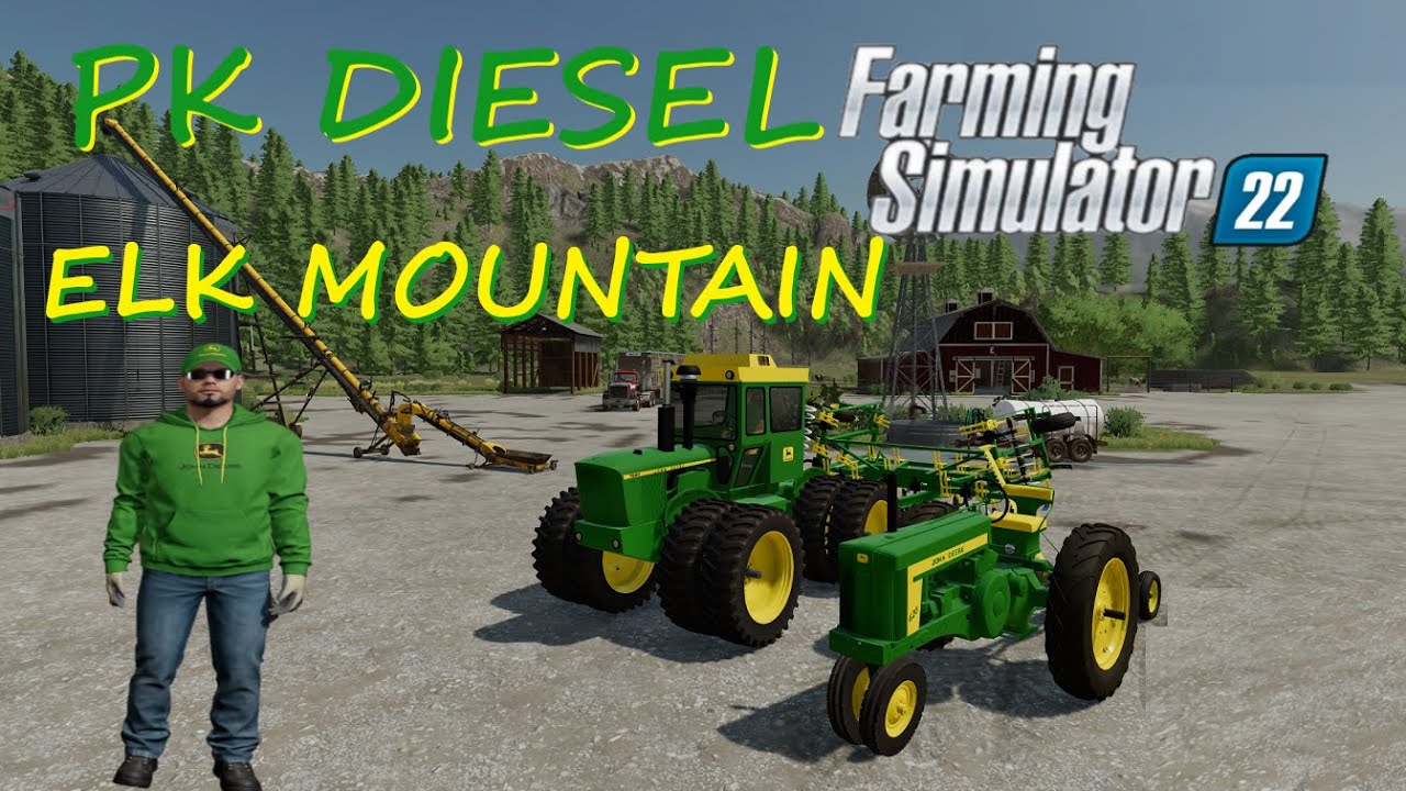 NEW MAP ELK MOUNTAIN FS22 7520 AND 620 JOHN DEERE TRACTORS - YouTube