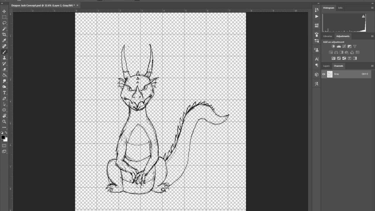 Tutorial- Removing White From Lineart in Photoshop - YouTube
