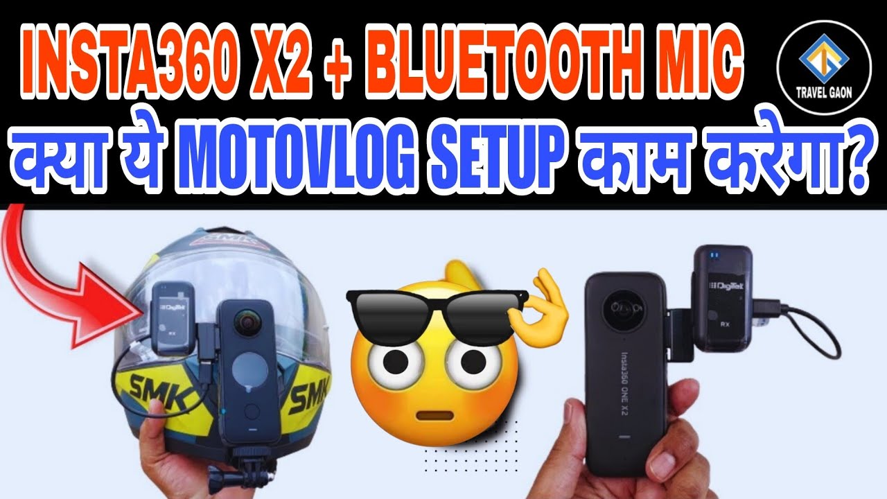 Insta360 One X2 Bluetooth Mic Motovlogging Setup | Insta360 X2 ...