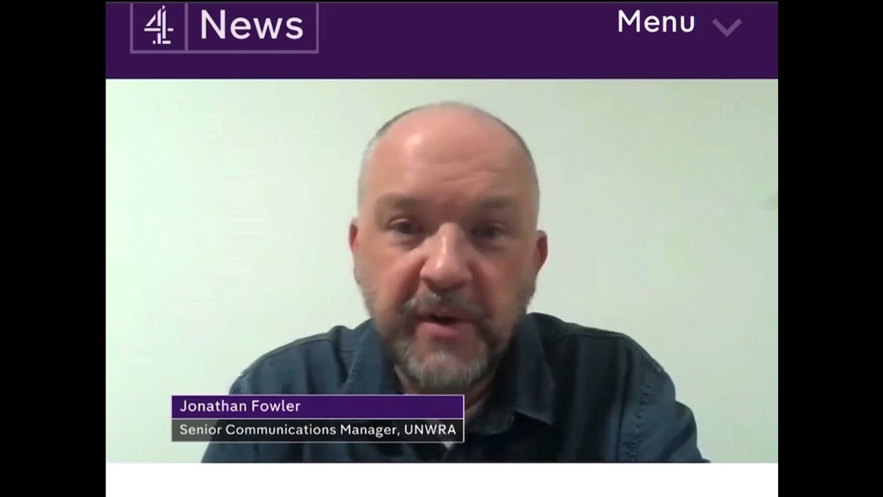 70,000 patients will potentially lose their healthcare - UNRWA Jonathan Fowler to Channel 4 ...