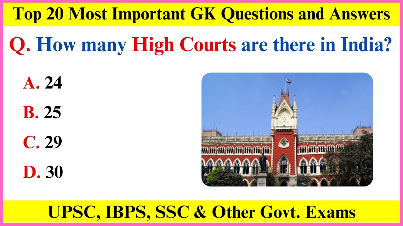 Top 20 Gk Questions and Answers | Interesting General Knowledge | Gk GS ...