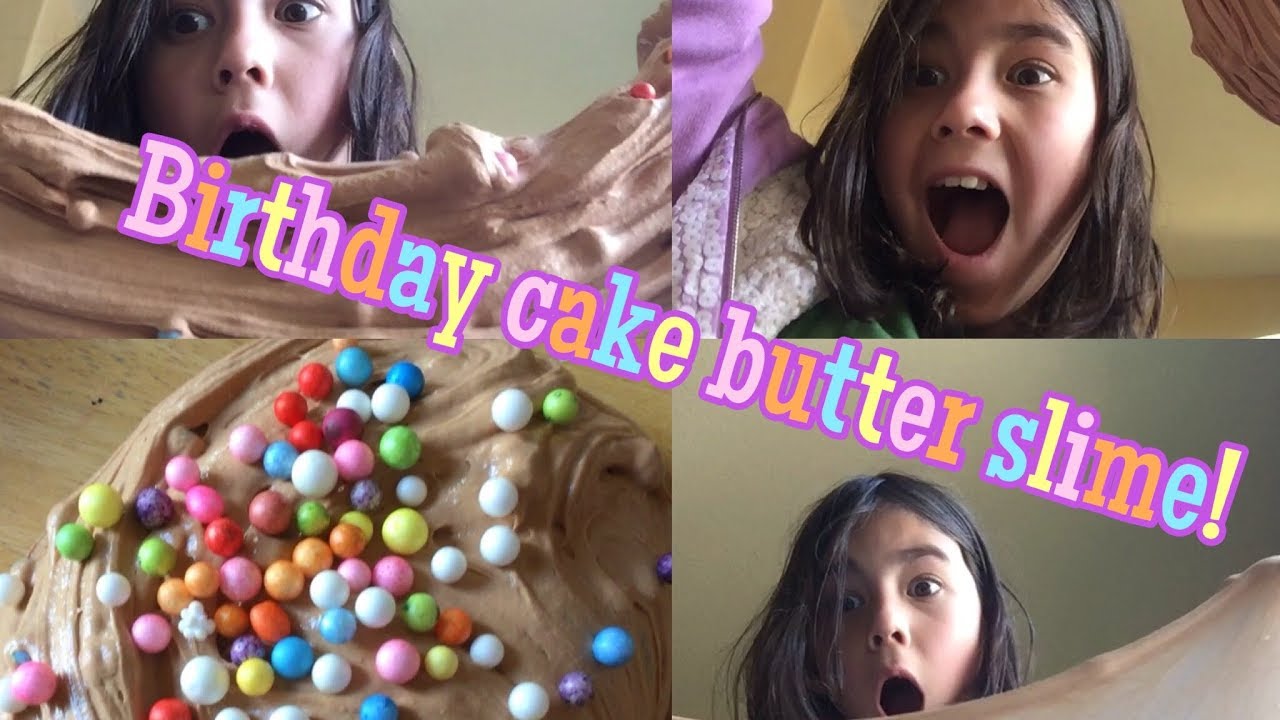 BIRTHDAY CAKE BUTTER SLIME! - YouTube