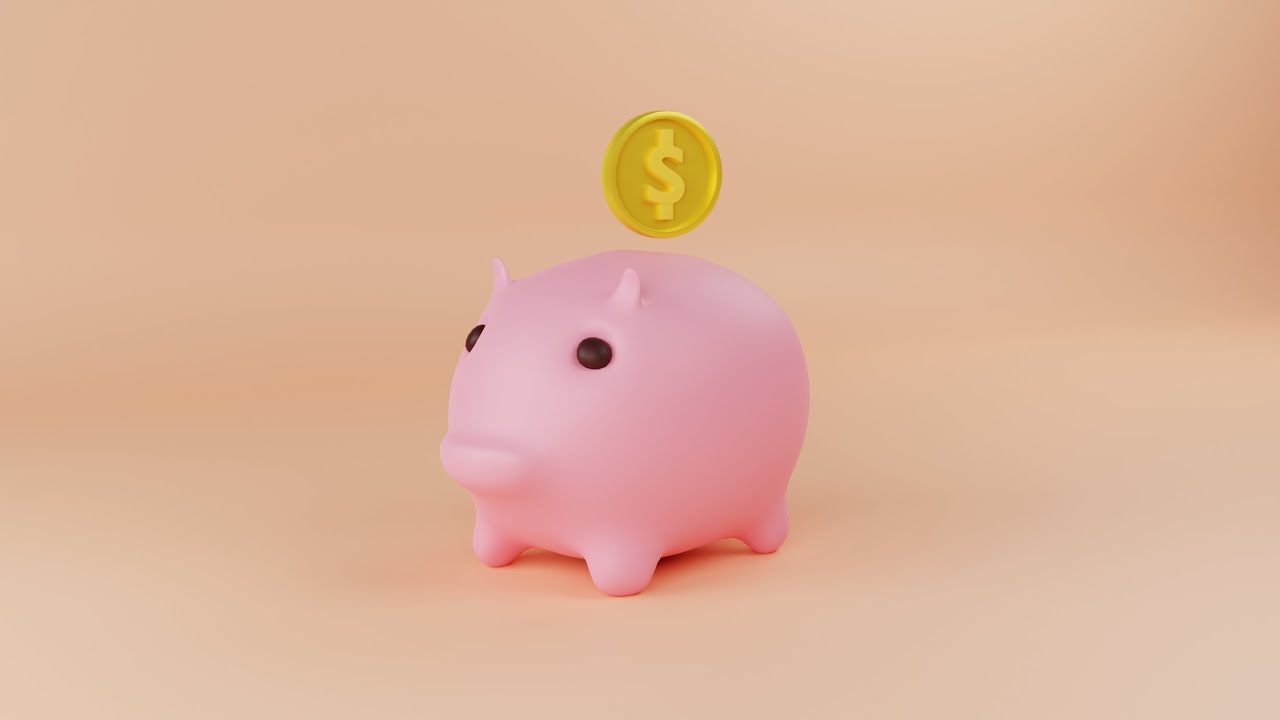 Blender Tutorial For Begginers || 3D Piggy Bank Model #b3d #blender ...