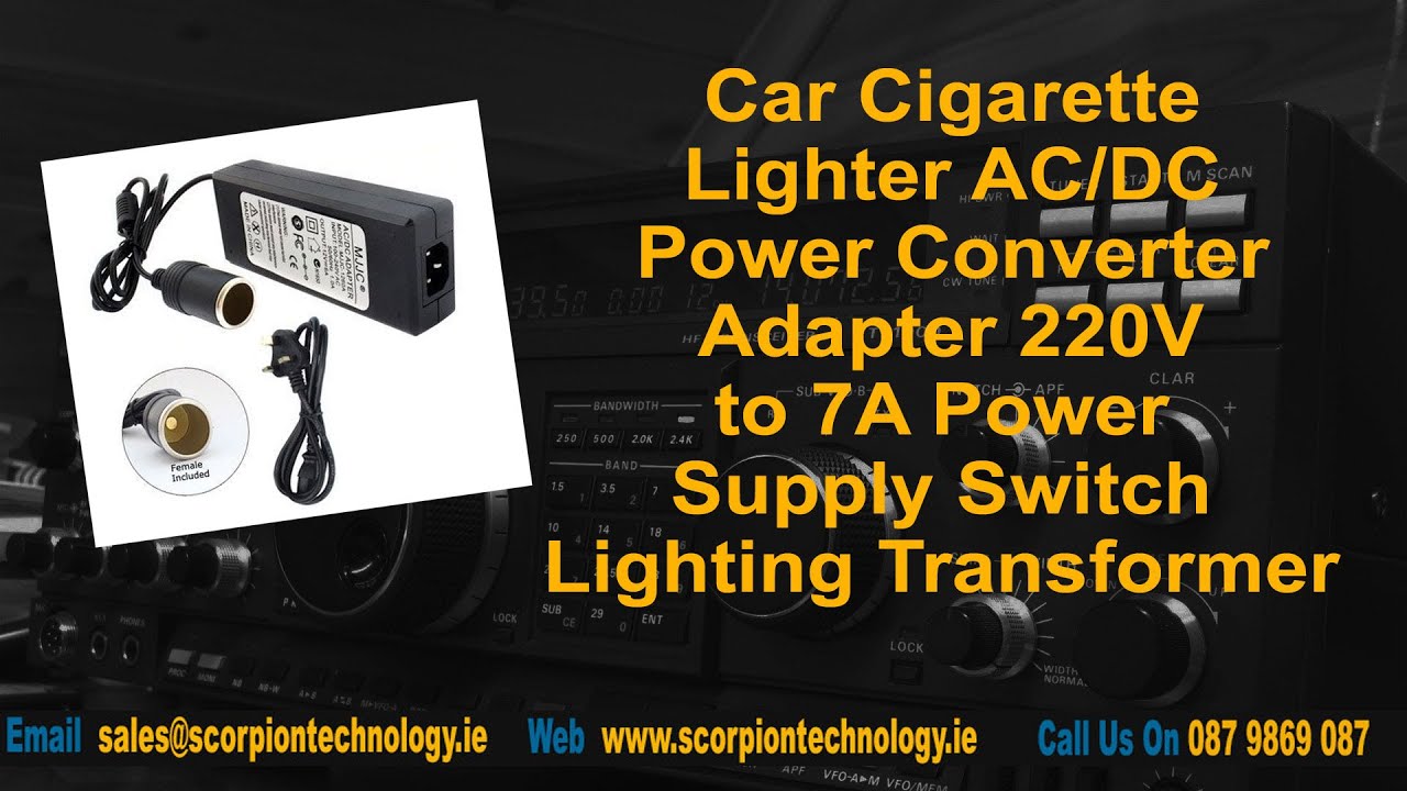 Scorpion Technology - Car Cigarette Lighter AC DC Power Converter - YouTube