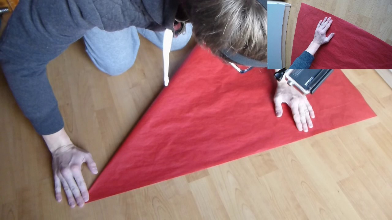 Origami Tutorial - How To Cut The Perfect Square (Method 1) - YouTube