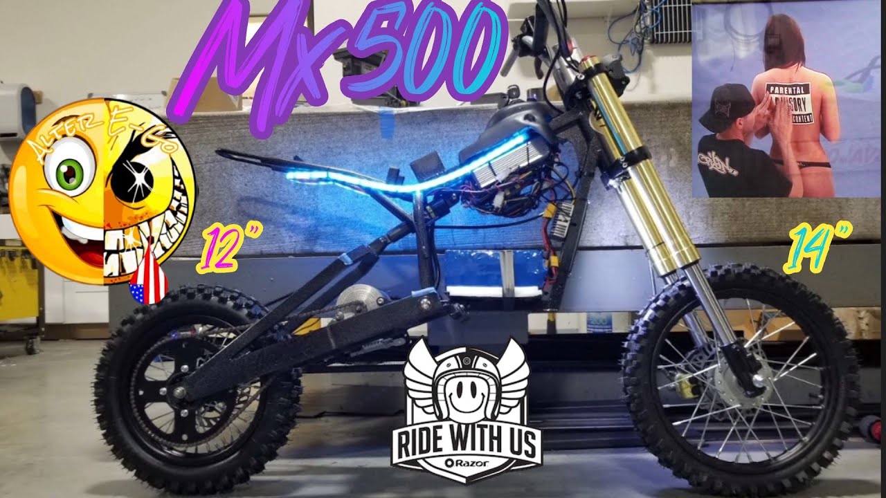 razor Mx Galaxy nebula Build #alteregomotor #razor #ebike #modifiedbike ...