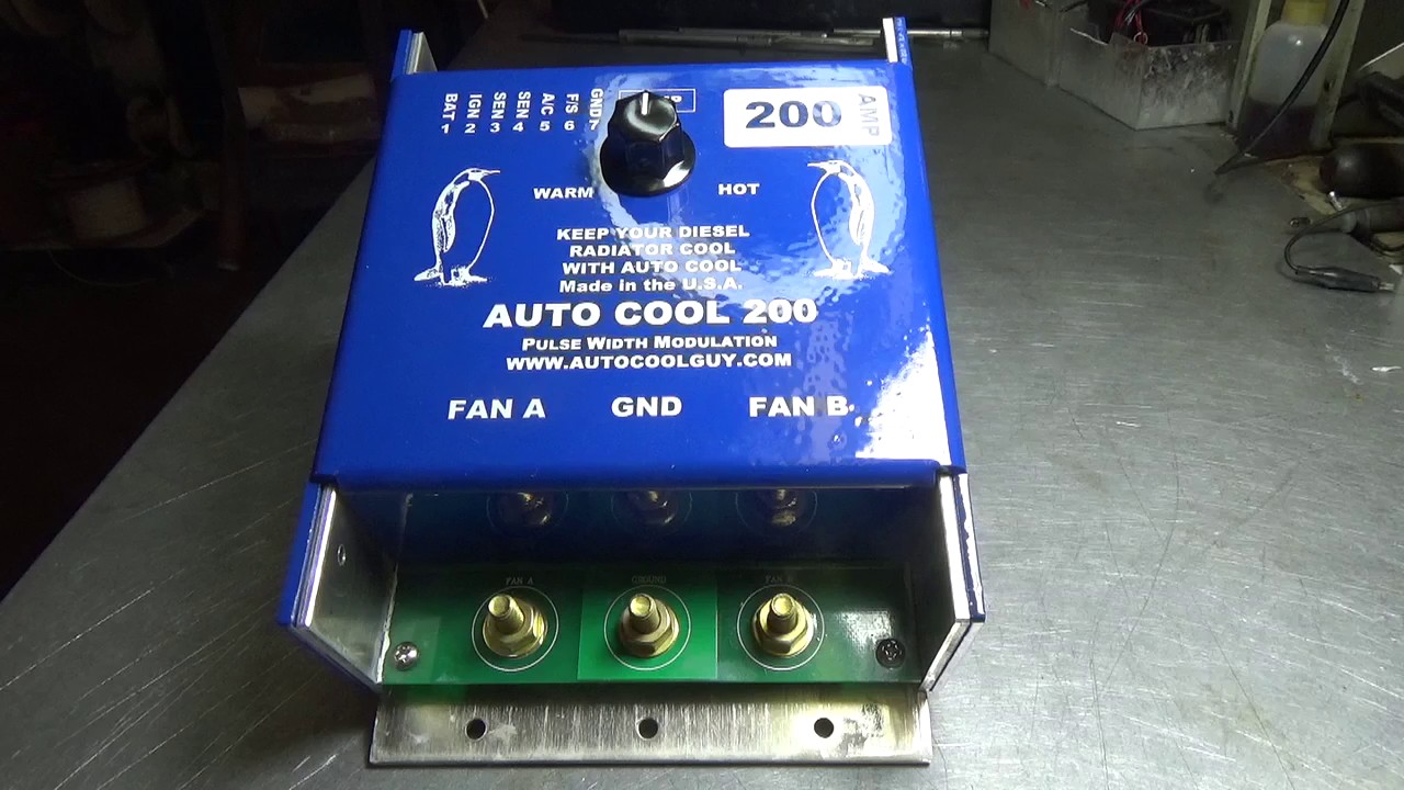 AUTO COOL 200 - 200 AMP PWM DIESEL RADIATOR CONTROLLER - YouTube
