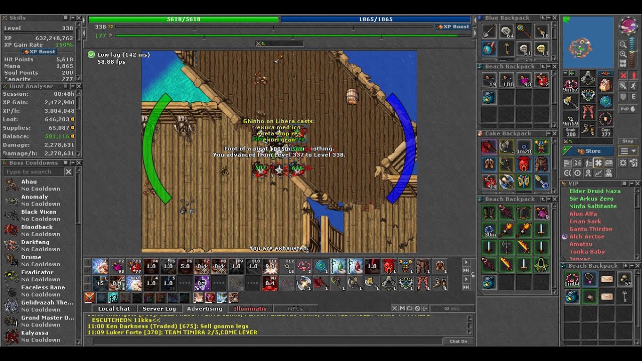 Ek lvl 330 Hunt En Pirats nice profit - YouTube