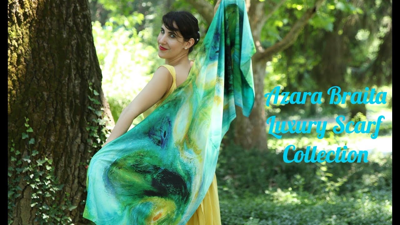 Azara Braita Luxury Collection of Scarves - YouTube