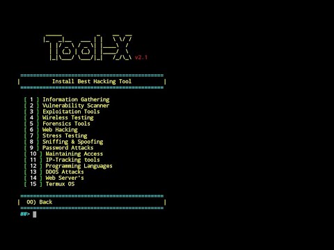 How to install Tool X in Termux - YouTube