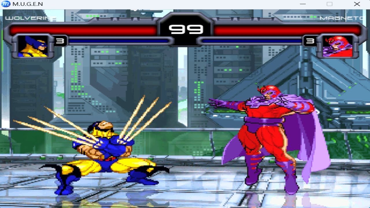 WOLVERINE vs MAGNETO - Final Boss Fight😤 Marvel vs Capcom Mugen X-Men ...