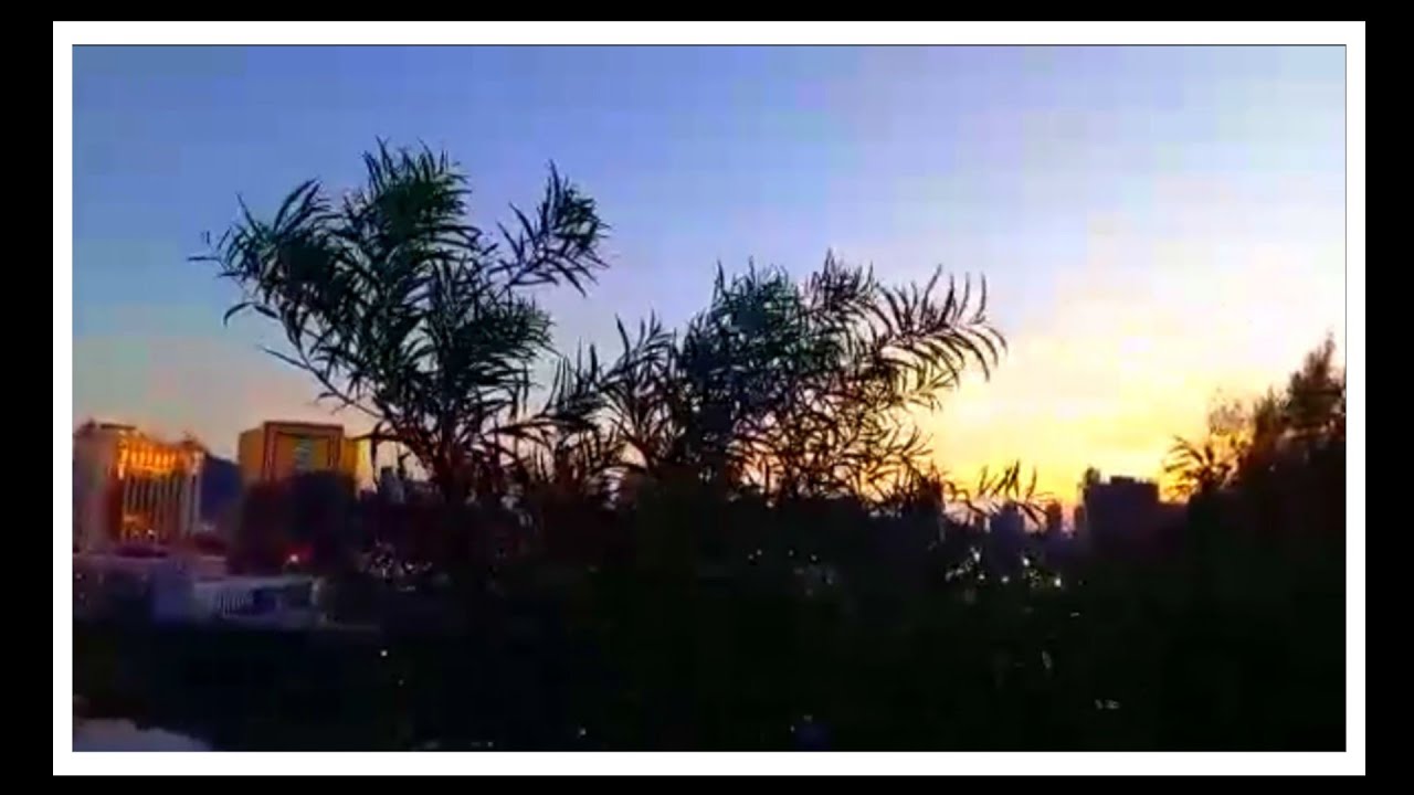 #Sunset The sky is putting on a show - YouTube