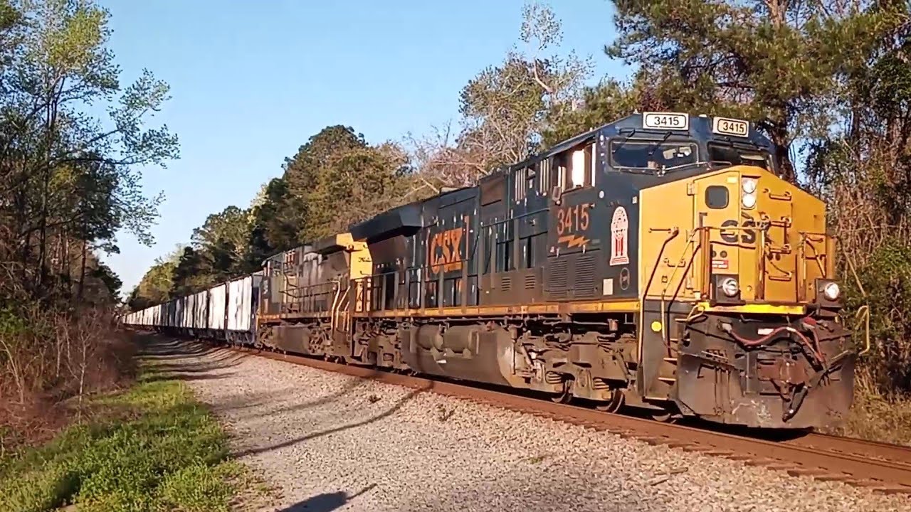 CSXT 3415(Georgia Road Emblem) Locomotive Leads CSX Train L634 ...