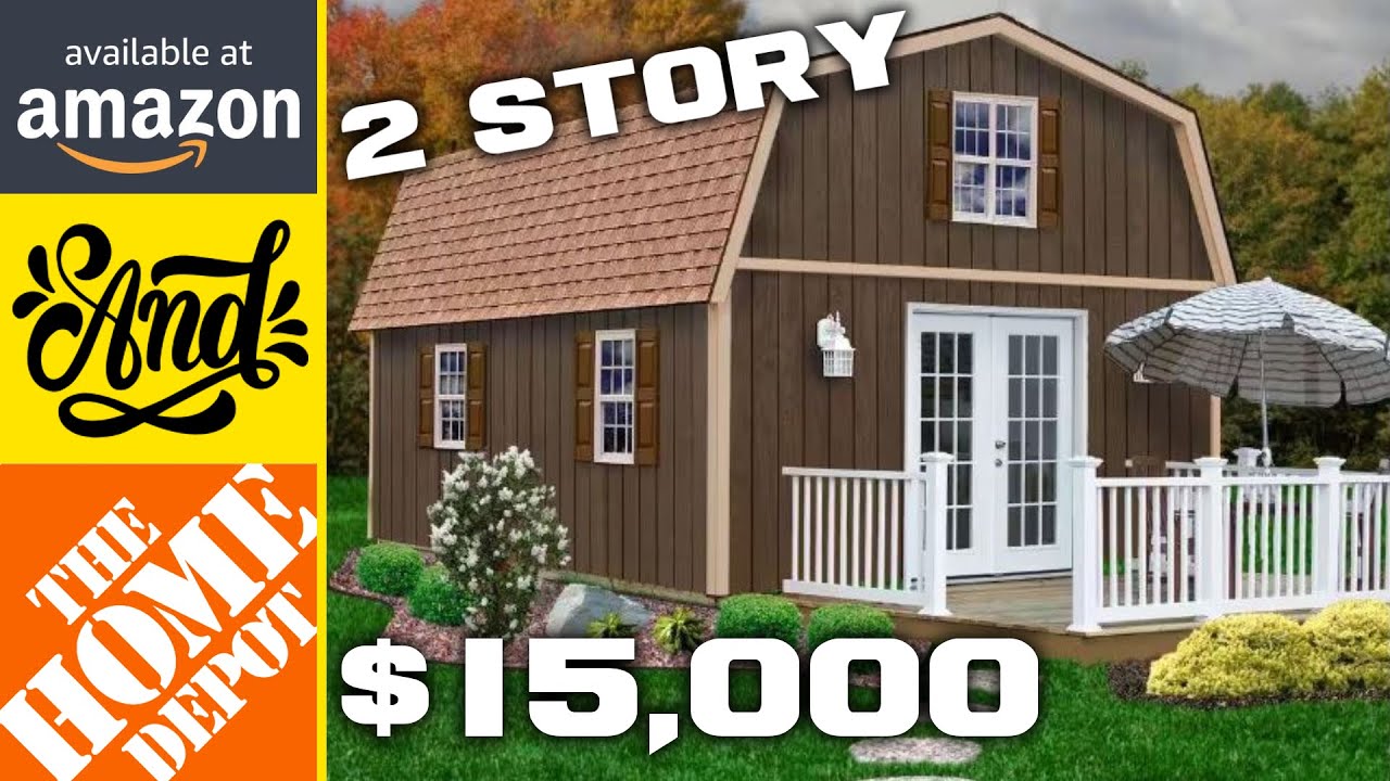 Prefab Tiny Home for $15K on Amazon & Home Depot | Two-Story Affordable ...