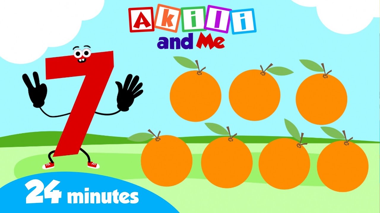 Shapes & Numbers Compilation - 24 minutes | Akili and Me | African ...