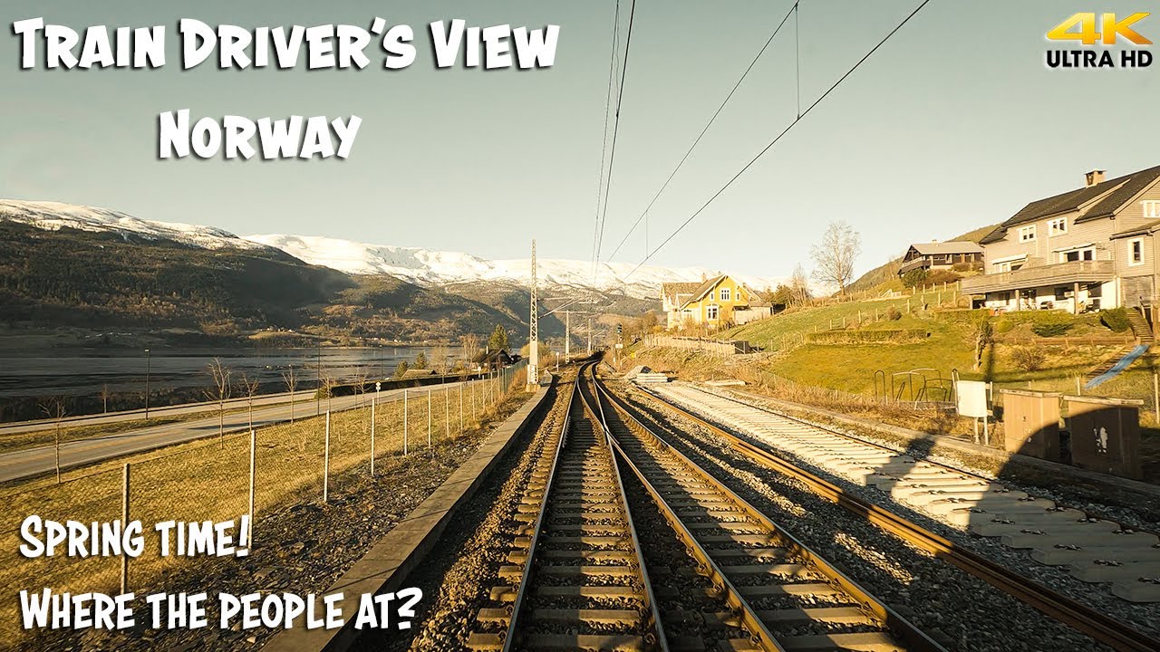 TRAIN DRIVER'S VIEW: Spring time morning commute with no commuters due ...