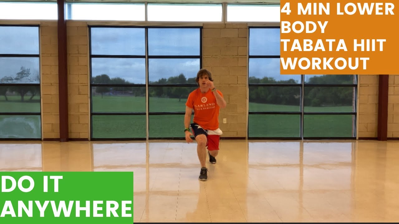 QUICK LOWER BODY HIIT TABATA [Do It Anywhere] No Equipment Needed - YouTube