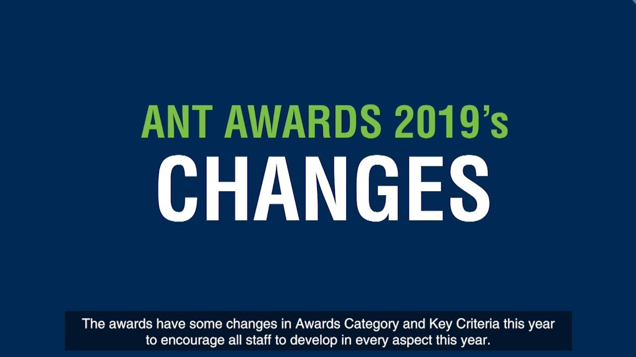 Ant Awards 2019's Changes - YouTube