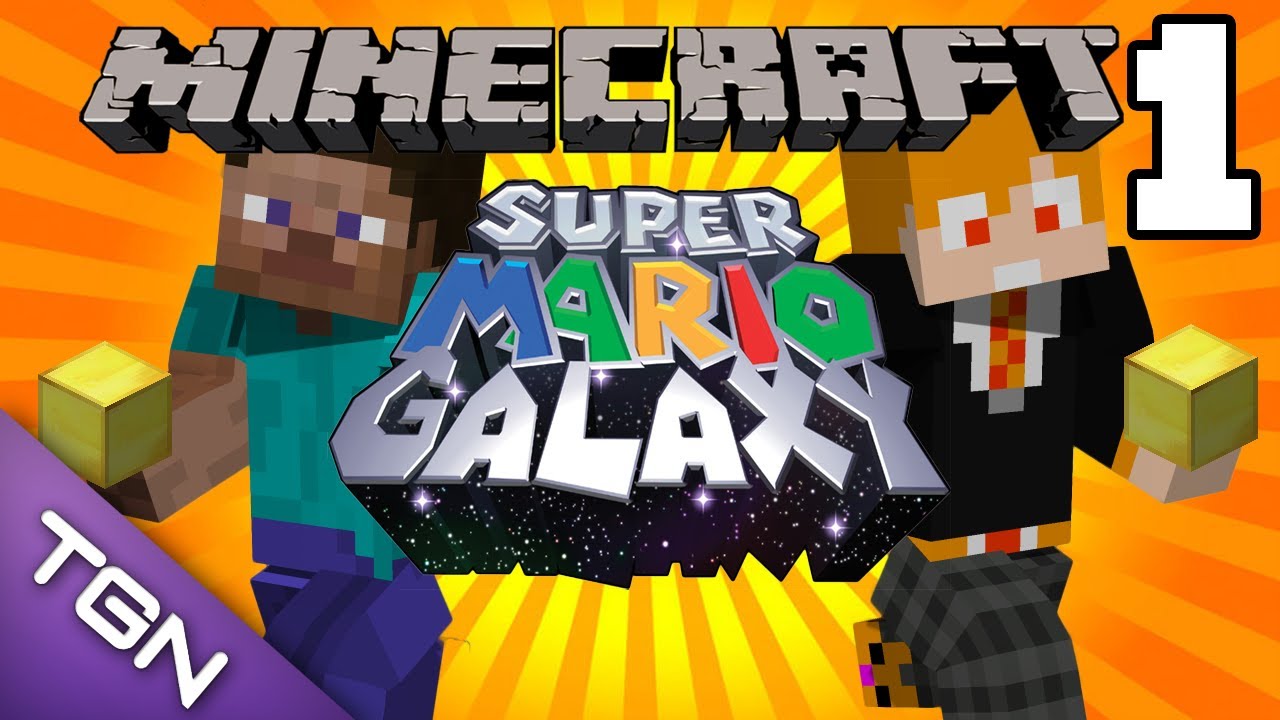 Minecraft : Super Mario Galaxy Map - นักเก็บทอง Part.1 - YouTube