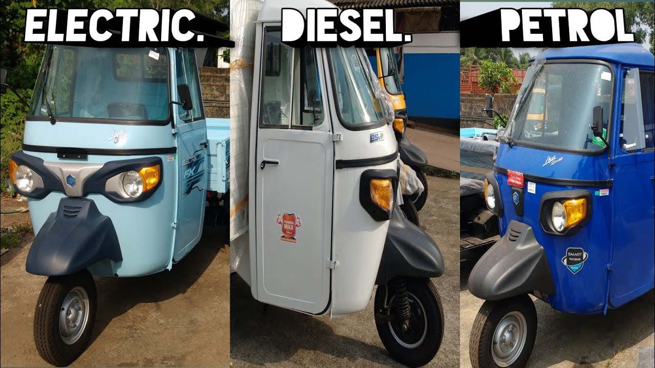 piaggio ape three models video (diesel engine) (petrol engine ...