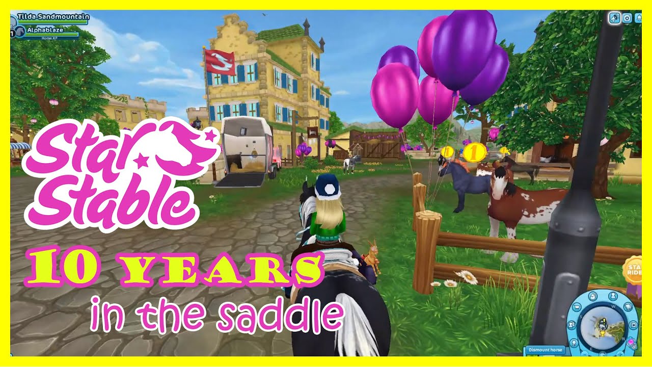 Happy 10th Anniversary Star Stable!!! Free horse showcase - YouTube