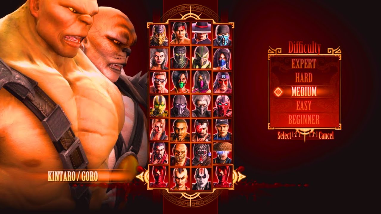 Mortal Kombat 9 Kintaro & Goro Tag Ladder FULL Gameplay dead Shao Khan ...