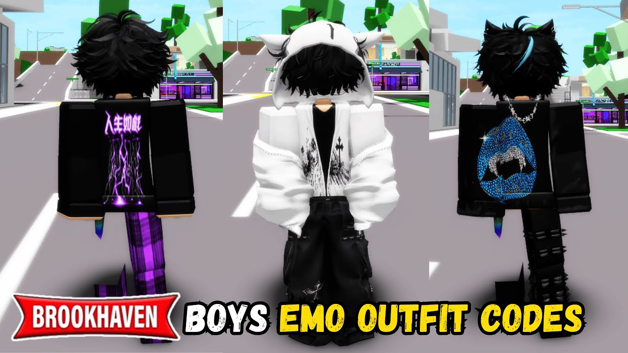🔥 BOYS EMO OUTFIT CODES in Brookhaven (2025) 😱 Roblox Secrets! - YouTube