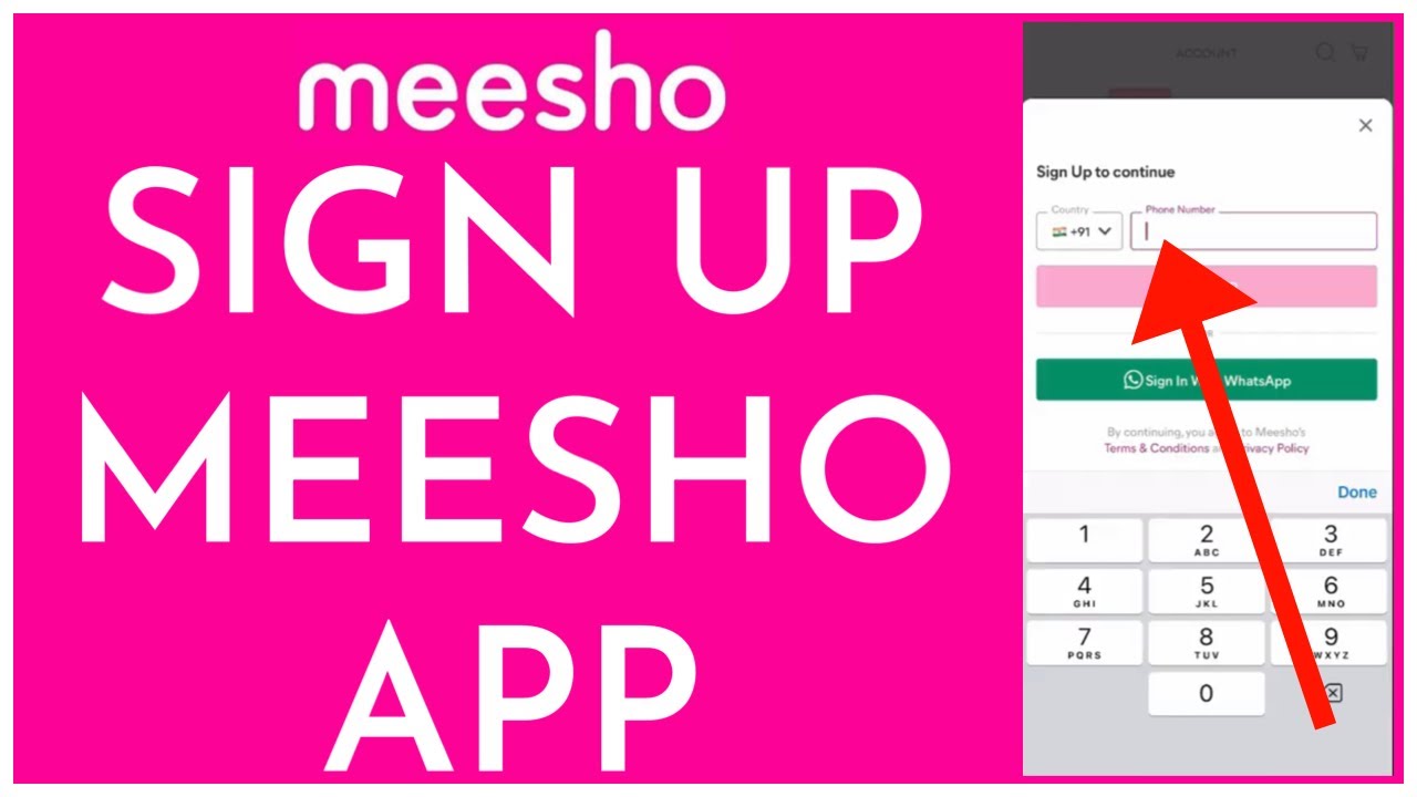 How to Sign Up for a Meesho Account 2023? Create Meesho Account - YouTube