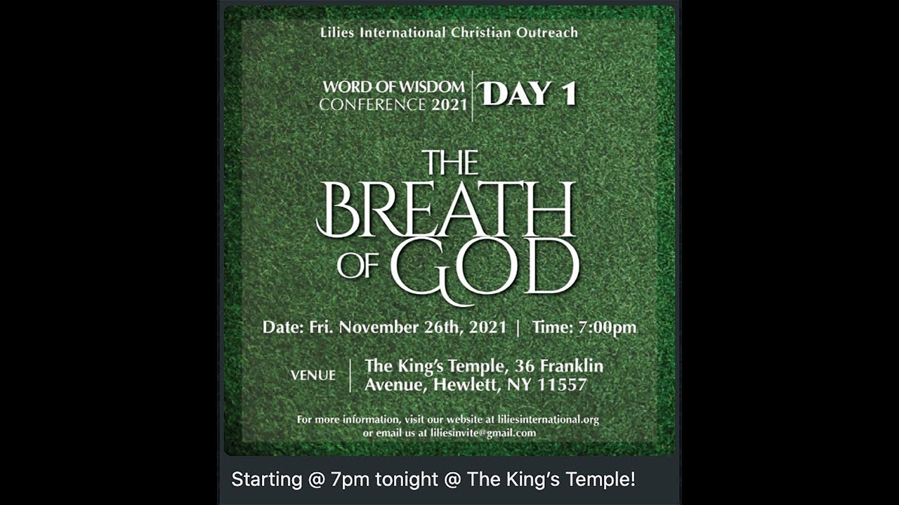WORDS OF WISDOM CONFERENCE 2021 DAY 1 - YouTube
