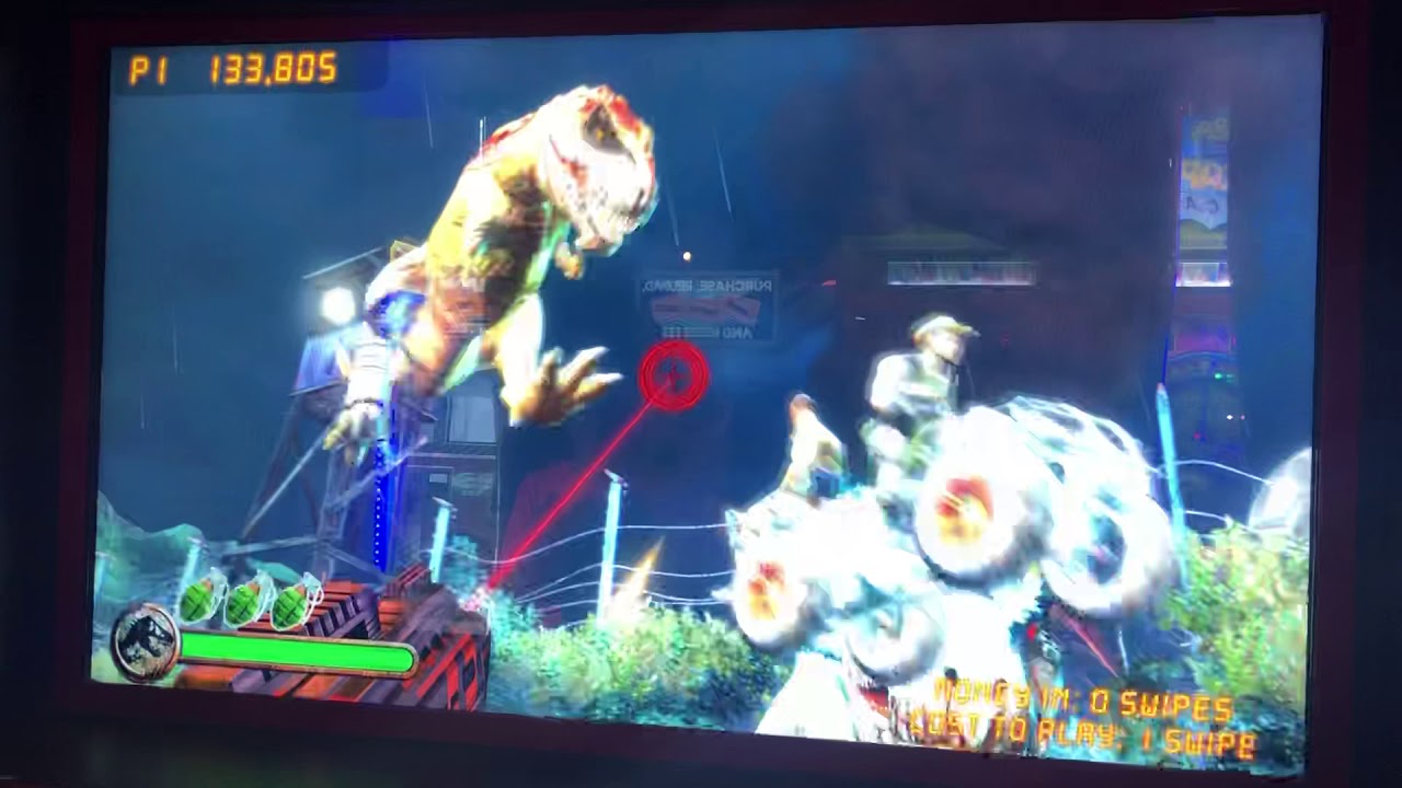 T-Rex Terror - Jurassic Park Arcade - YouTube