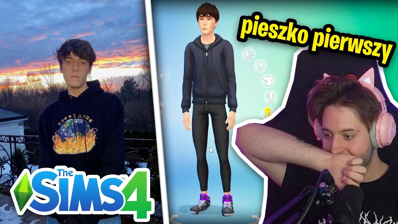 YOSHI TWORZY KAROLA PIESZKO w THE SIMS 4 - YouTube