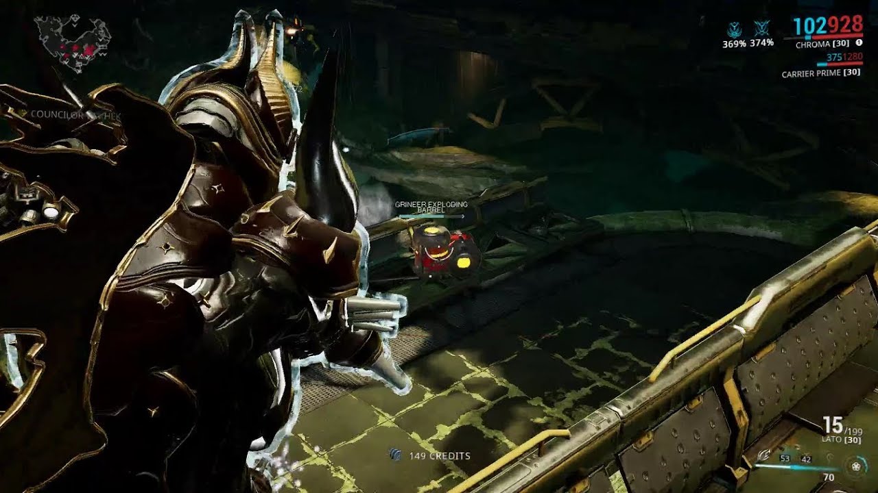Warframe Sorties - L100 Vay Hek Assassination - Solo - Chroma. - YouTube