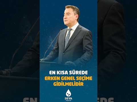 En kısa sürede erken genel seçime gidilmelidir