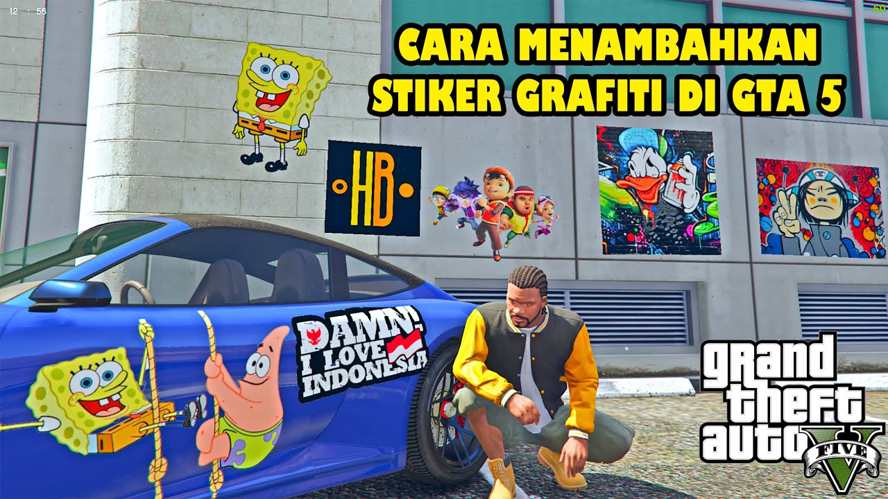 [SUB] CARA CUSTOM STIKER GRAFFITI DI GTA 5 ( DECAL5 ) | GTA 5 MODS ...