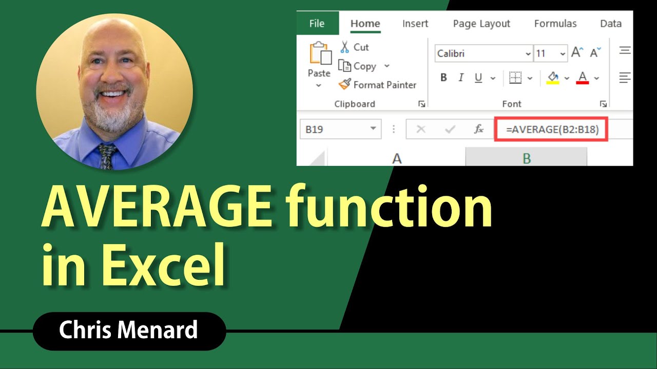 Average Function In Excel YouTube average-function-in-excel-youtube