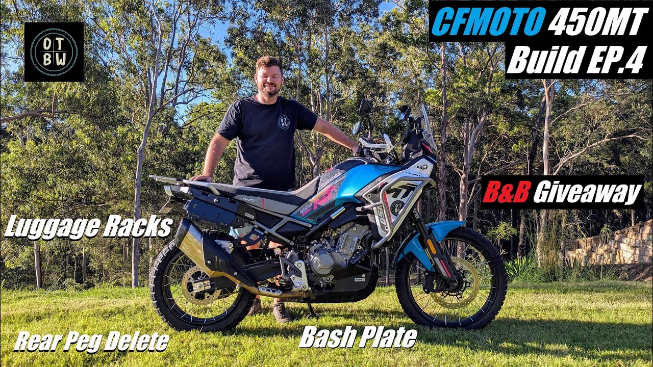 CFMOTO 450MT Budget Adventure Build EP.4 | Bash Plate, Luggage Racks ...