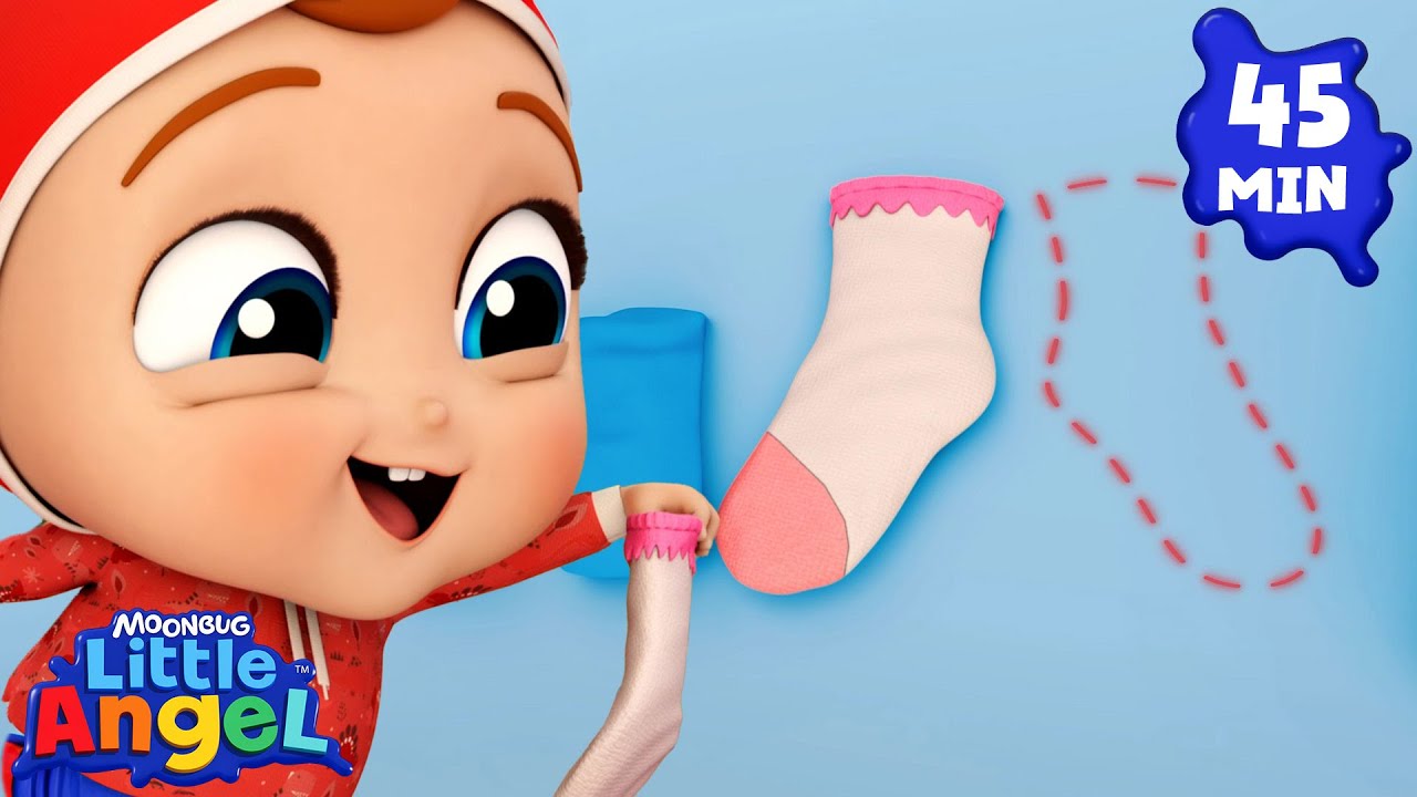 Who Stole My Socks? | Little Angel and Cocomelon Nursery Rhymes - YouTube