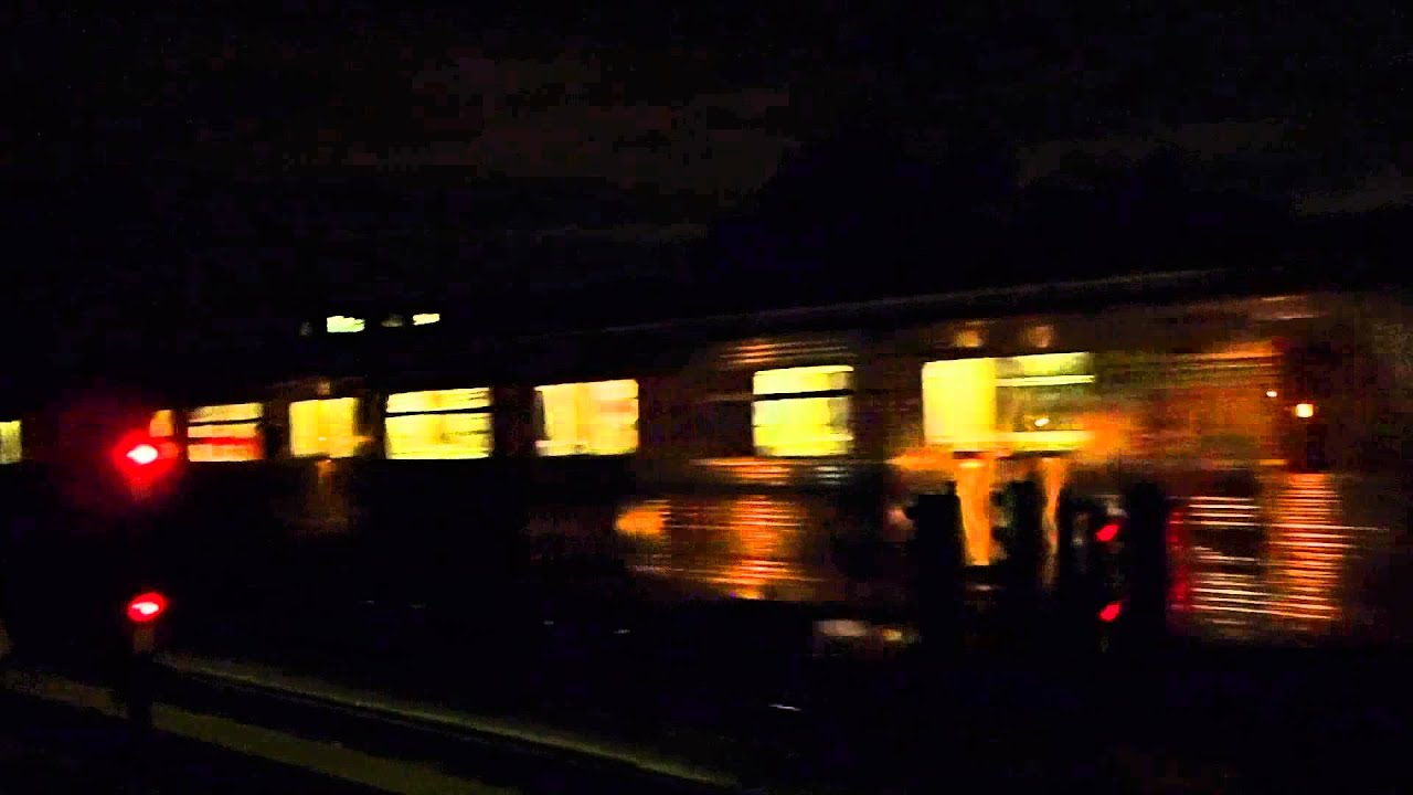 MTA New York City Subway R32 (J) Train leaves 111 Street @ Night! - YouTube