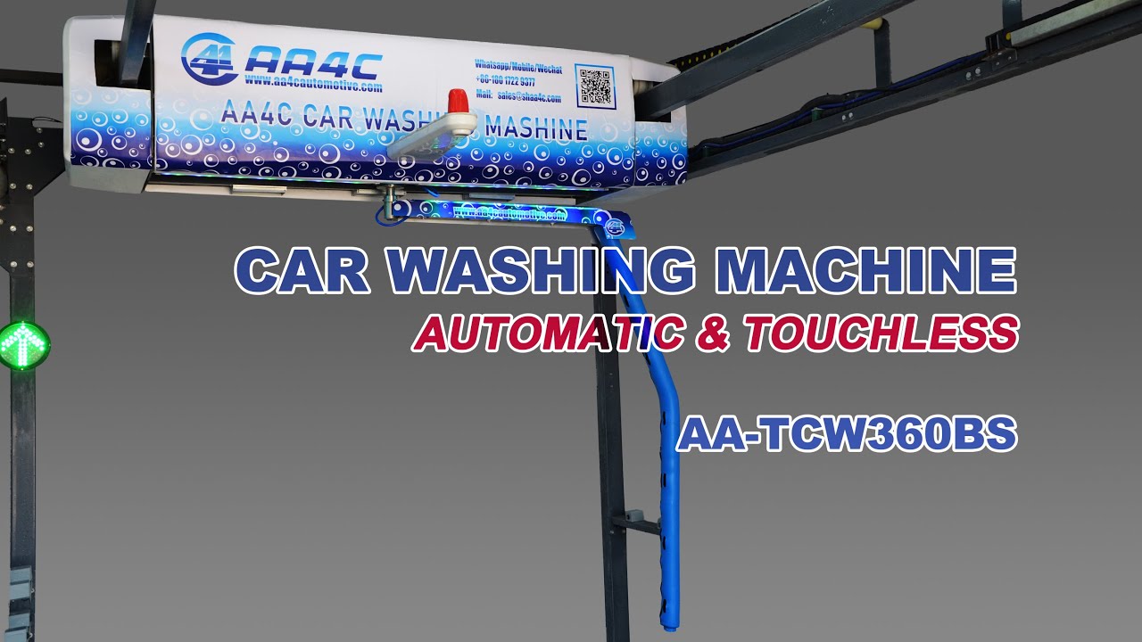 AA4C Automatic Touchless car washing machine AA TCW360BS - YouTube